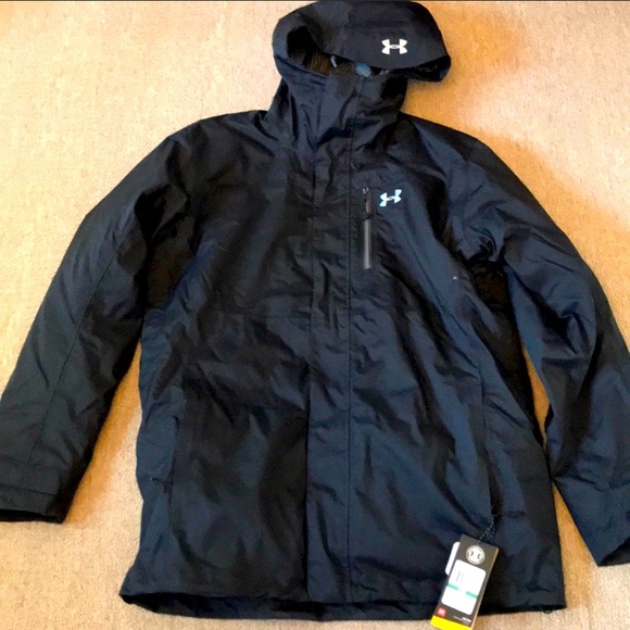 Under Armour | Jackets & Coats | Nice Under Armour Jacket Zip Up Black ...